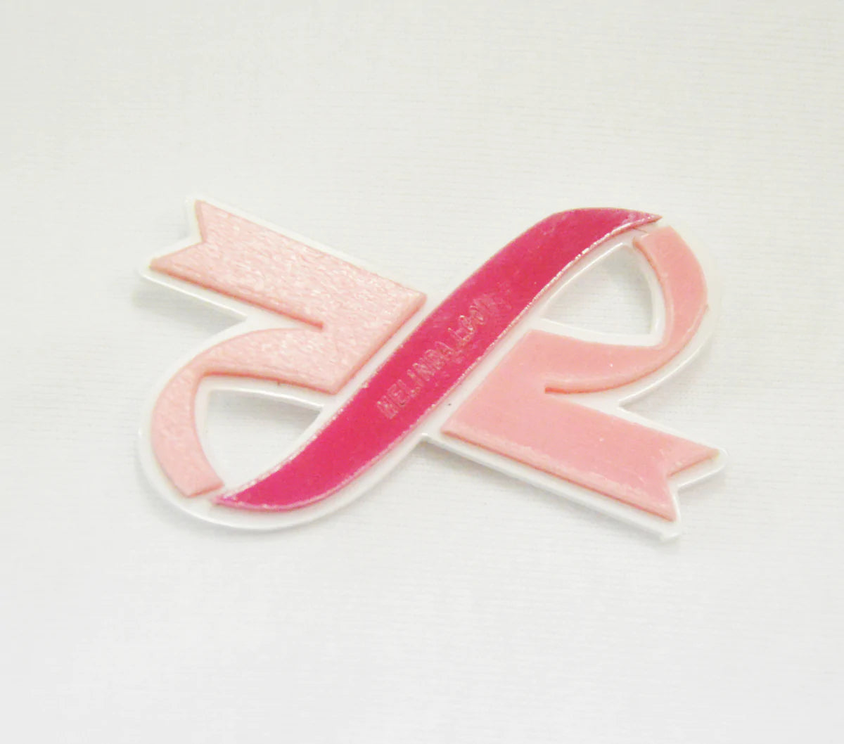ACRYLIC DOUBLE RIBBON PIN - PINK – Melinda Looi - Official Website